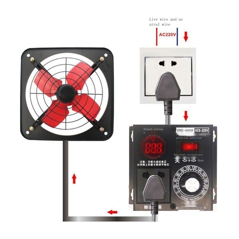 ®Motor fan electric drill voltage regulator temperature regulator 220v ...