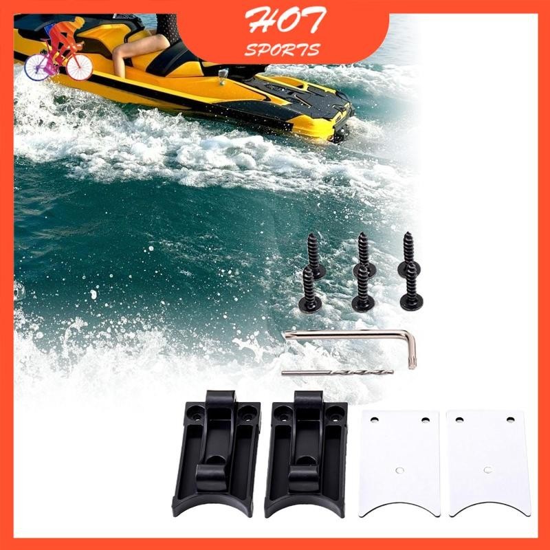 [Flourishroly4] Transom Mounting Brackets Boarding Ladder Plates Marine ...