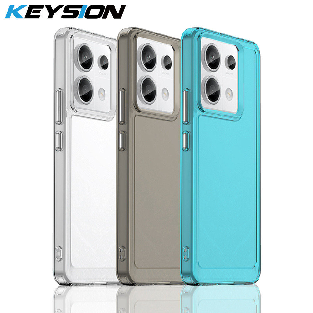 KEYSION Transparent Shockproof Case for Redmi Note 13 Pro+ 5G 13 4G TPU ...
