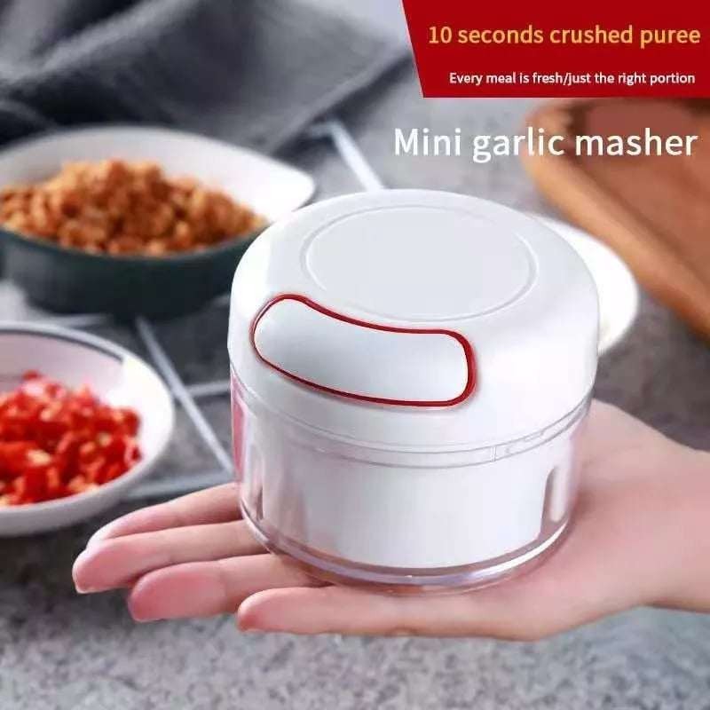 Mini Hand Pull Food Chopper Garlic Grinder Onion Ginger Masher Shredder ...