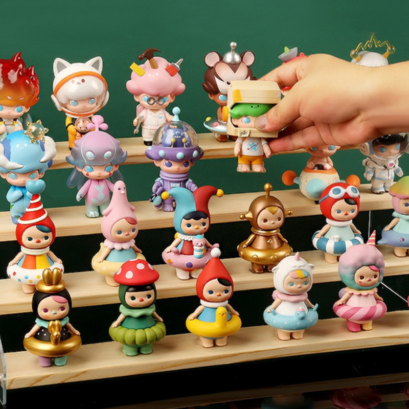 Rack Figure Stand 2/3/4/5 Tier Wooden Acrylic Display Stand Animation ...