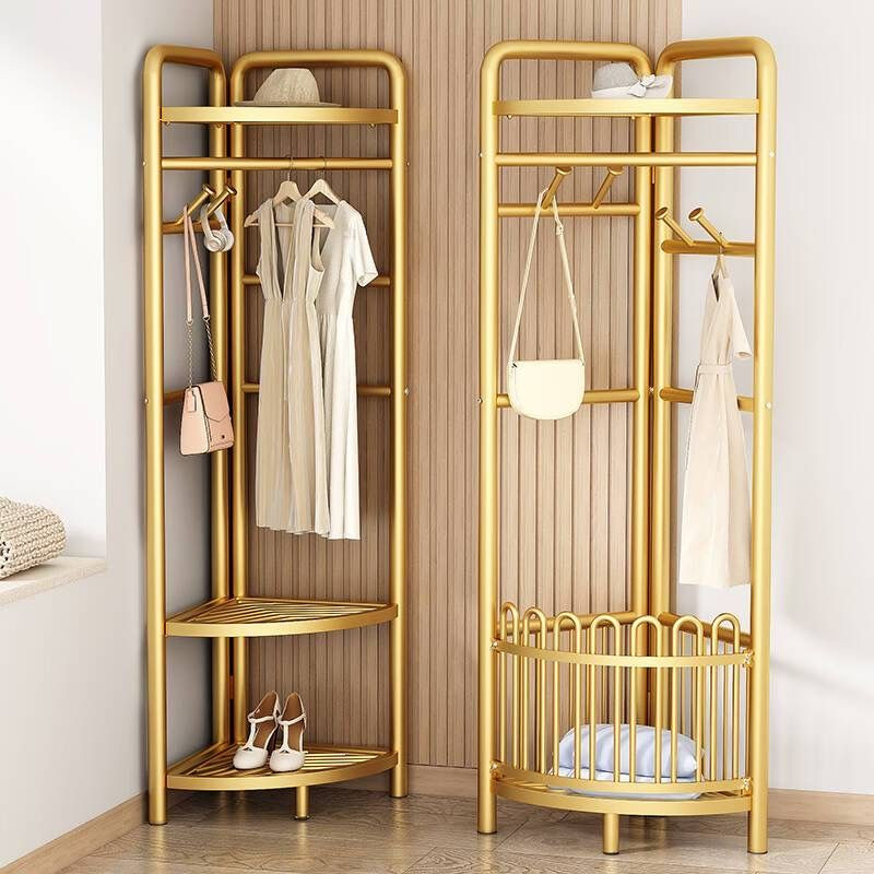 Corner Coat Rack Floor-standing Vertical Bedroom Bag Simple Hanging ...