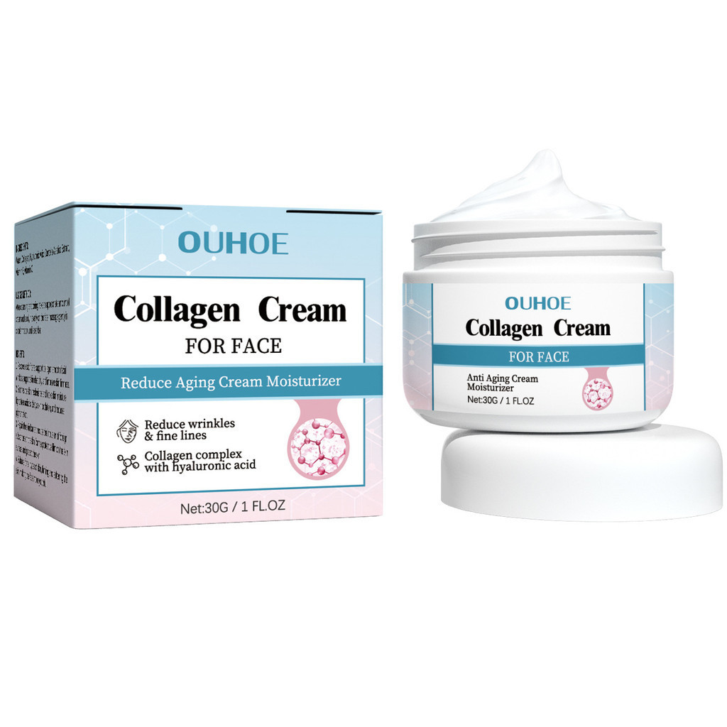 CHIBEL 30g OUHOE Collagen Facial Cream Lightens Fine Lines, Moisturizes ... CHIBEL 30g OUHOE Collagen Facial Cream Lightens Fine Lines, Moisturizes ...