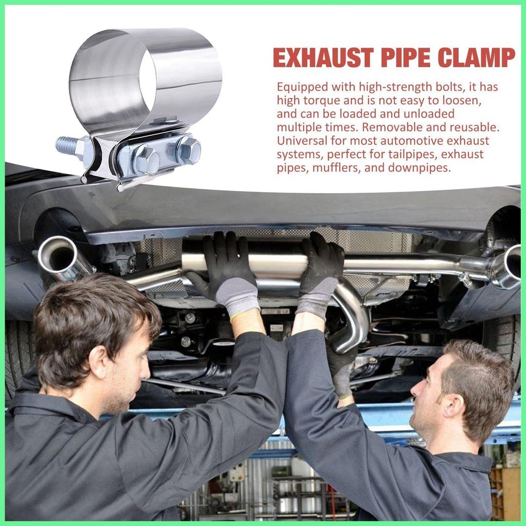 Exhaust Clamp 304 Stainless Steel Exhaust Coupler Automotive ...