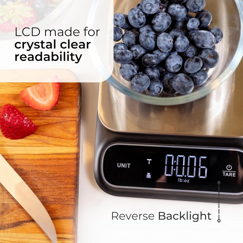 Waterproof IPX67 Rechargeable Type C Kitchen Food High Precision Scale ...