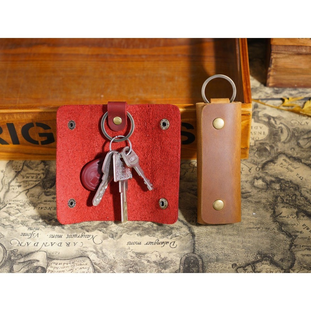 GENODERN Key Case Men's Leather Protective Case Women's Small Simple ...