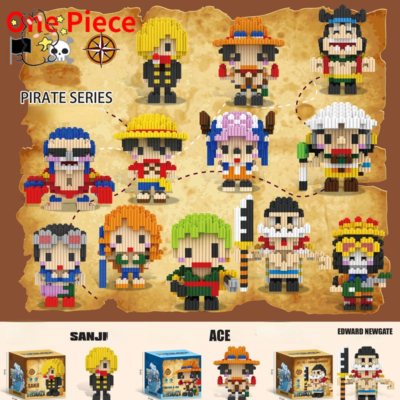 60 Style Mini Building Blocks One Piece Disney Sanrio Nintendo Pokemon ...