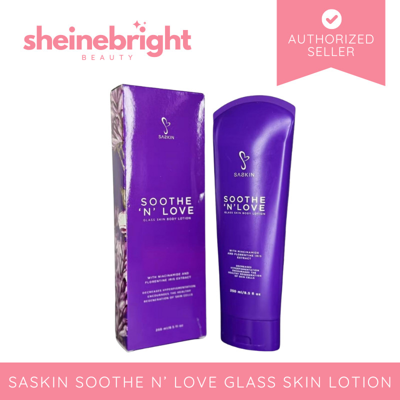Saskin Soothe N' Love Glass Skin Whitening Body Lotion, Instant ...