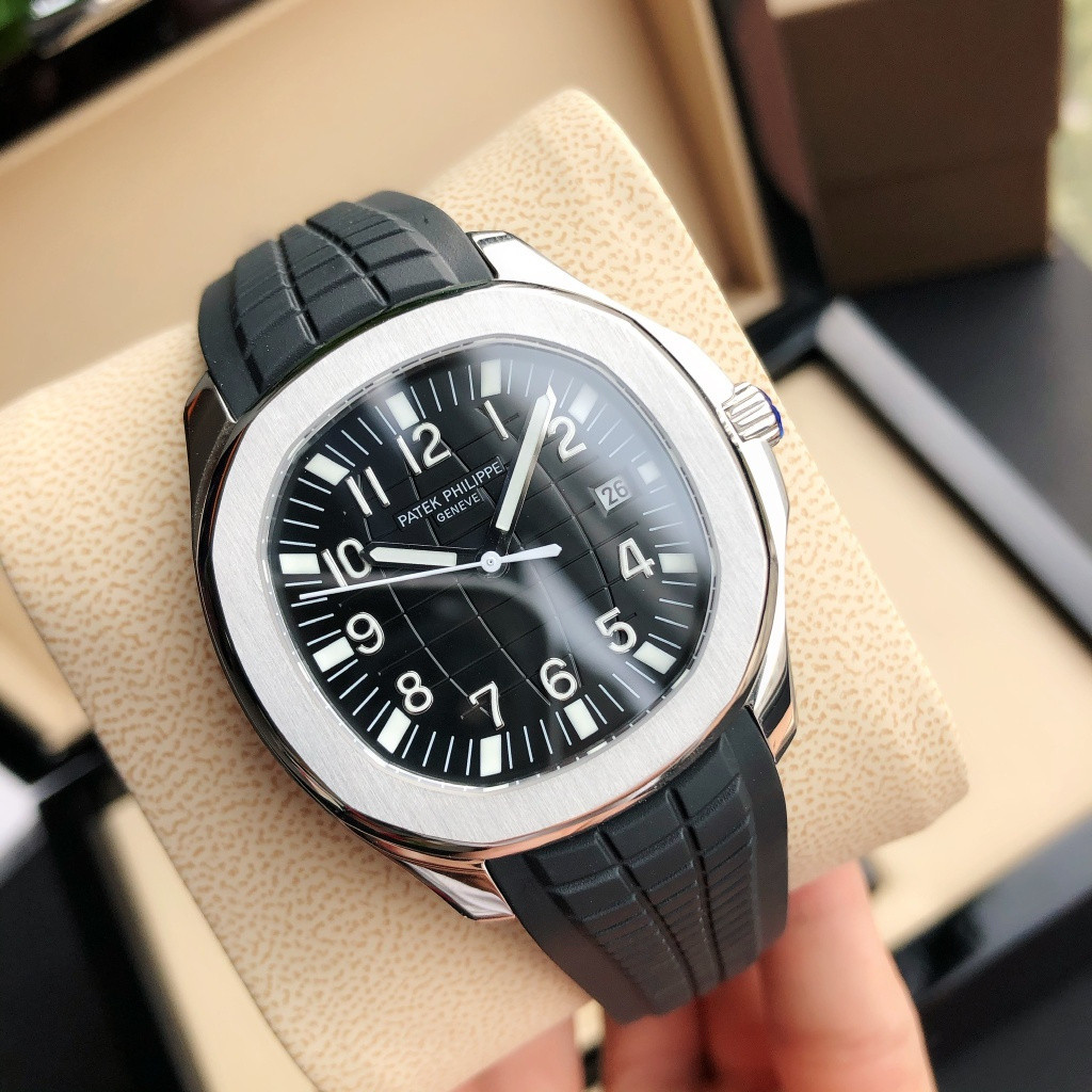 Patek Philippe Luxury Casual Black Dial Business fashion Durable Rubber ...