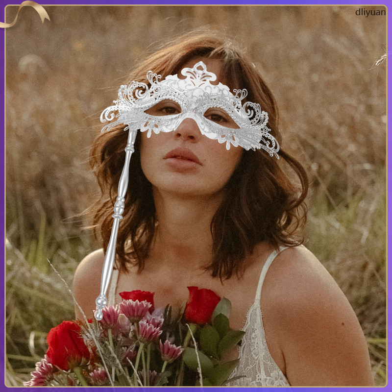 Handheld Masquerade Mask Mardi Gras Mask Prom Ball Mask Cosplay Party ...