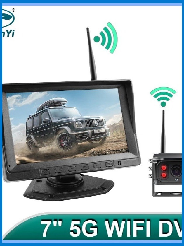 GreenYi 2023 New 7 inch HD IPS 5G Wireless WIFI Monitor With HD 1080P ...