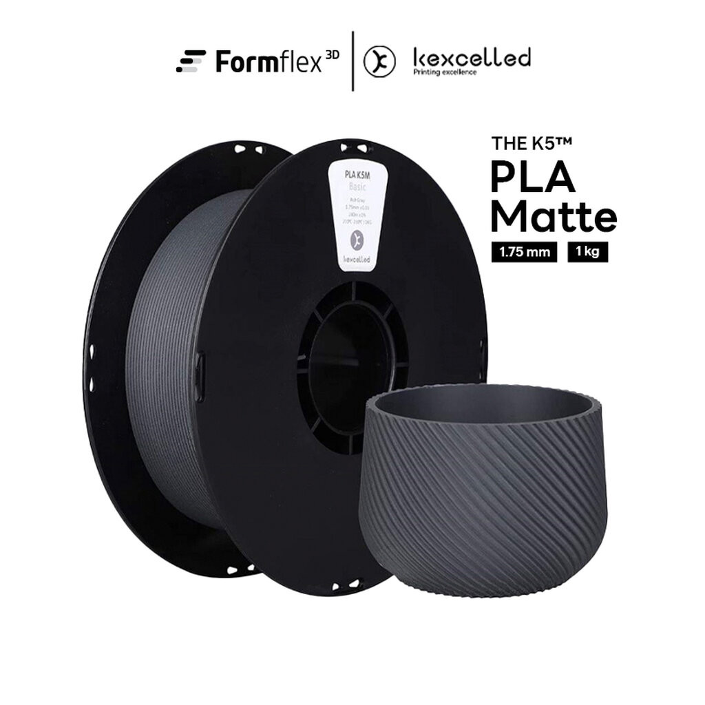 Plastic Filament Kexcelled K5 PLA Matte Finish For 3d Printer Easy To ...