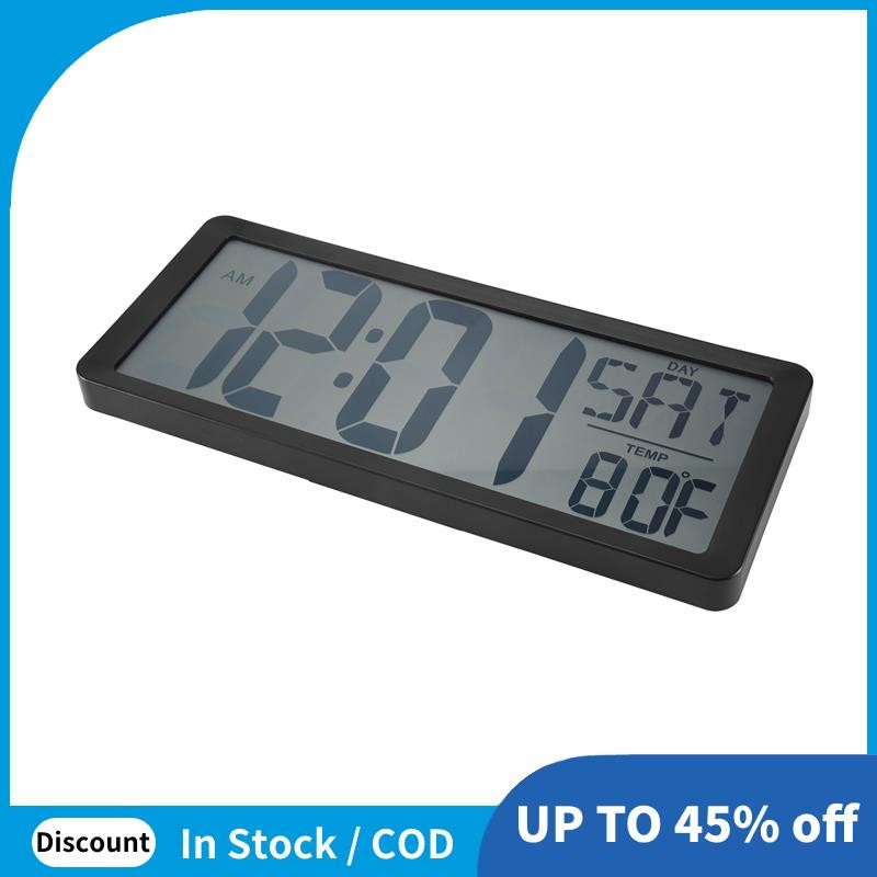Best Sell Square Wall Clock Series, 13.8inch Large Digital Jumbo Alarm ...