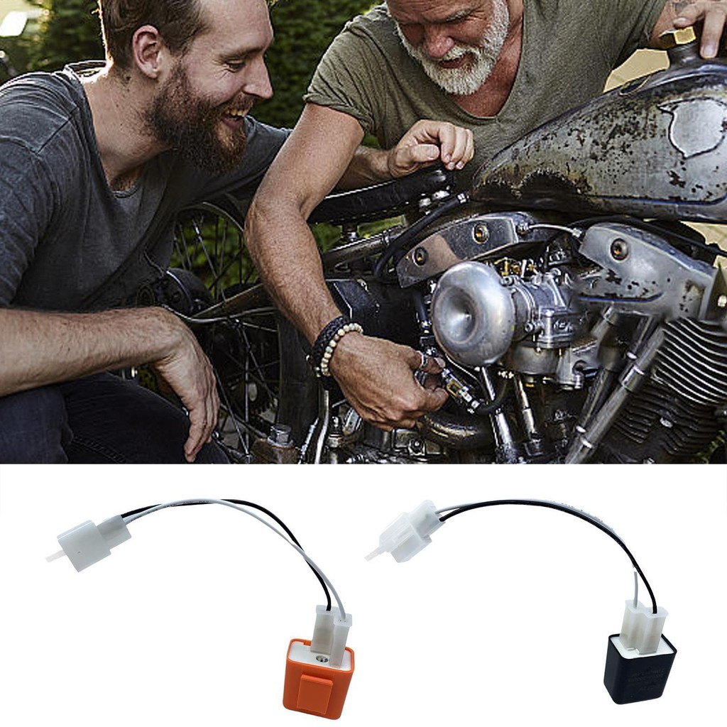 Motorcycle Relay Adapter 2-Pin Relay Harness Adapter Connector Copper ...