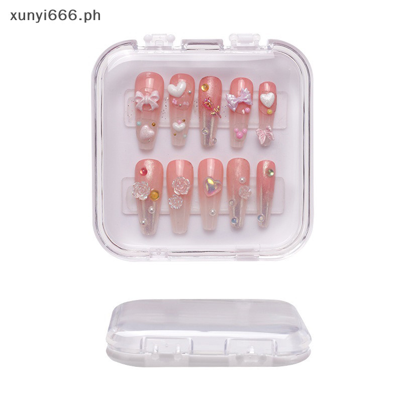 {XYPH} Acrylic False Nail Storage Box Jewelry Gift Box for DIY Press-on ...