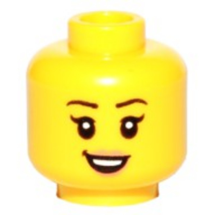 LEGO Minifigure Parts Head Female / Child Face Design Authentic Minifig ...