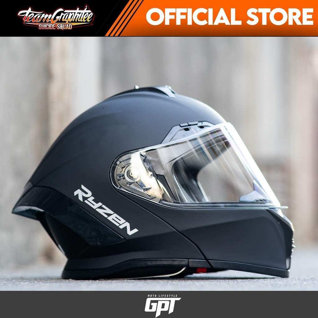 RYZEN HELMET ZX400V MONO MODULAR DUAL VISOR w/ clear lens only | Shopee ...