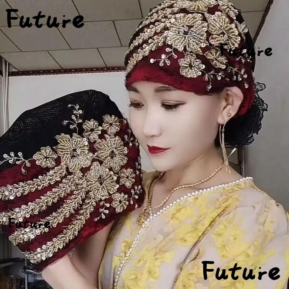 FUTURE Muslim Headscarf Cap, Soild Color Cotton Muslim Headpiece ...