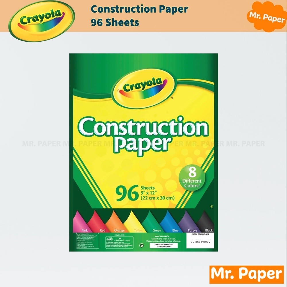 Crayola Construction Paper 96 Sheets | Mr. Paper | Shopee Philippines