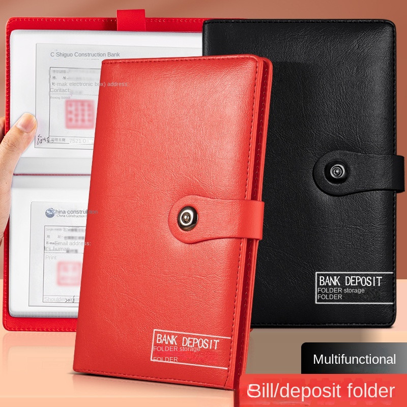 Folder Deposit Slip Storage Book Bill Storage Passbook Bank Deposit ...