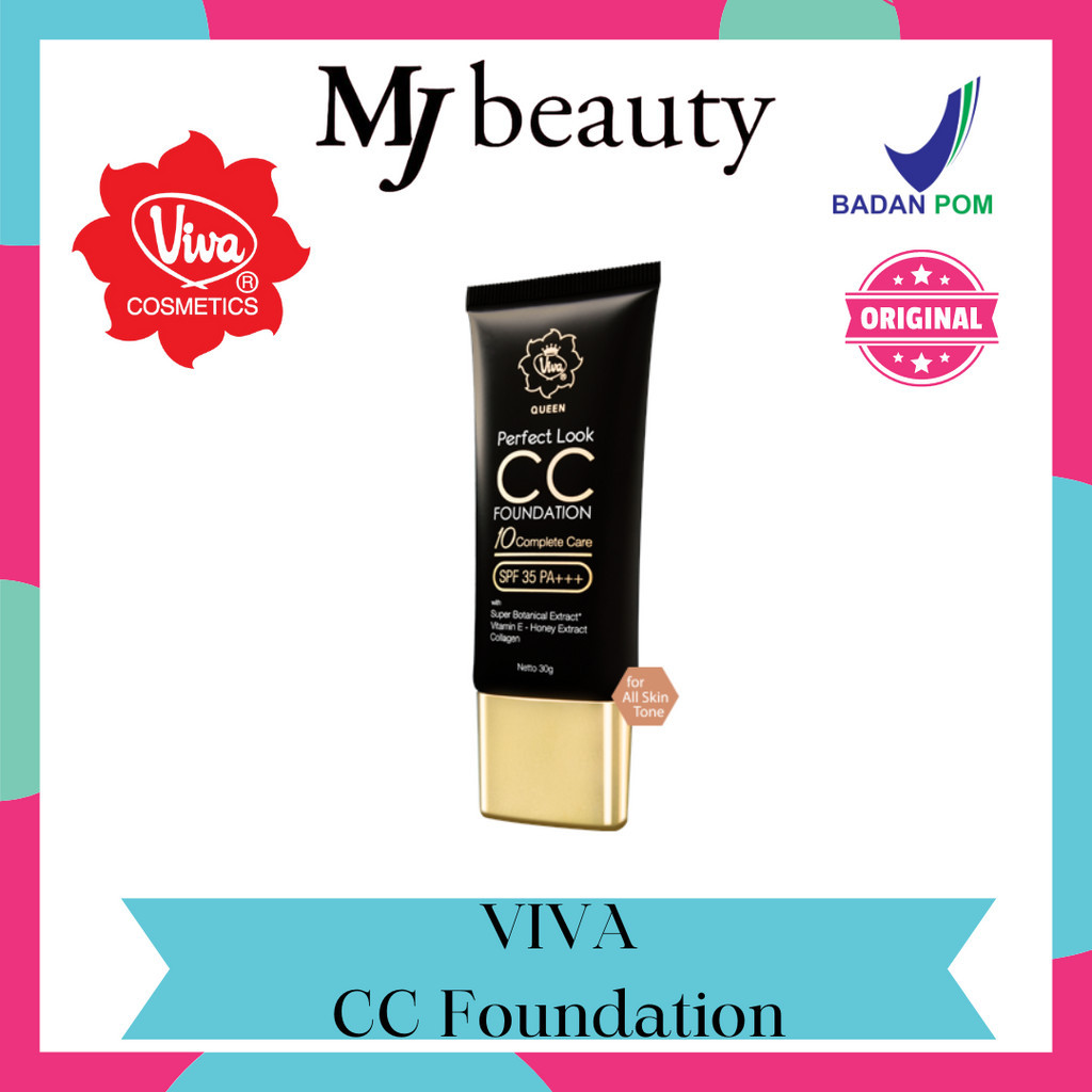 Viva Queen Perfect Look CC Foundation with VIT E, Collagen & SPF 35 ...