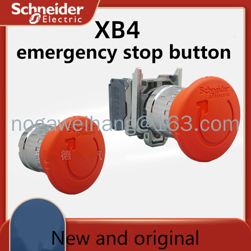 Schneider XB4 emergency stop button ZB4BS844 XB4BS8442 XB4BS8445 bowl ...