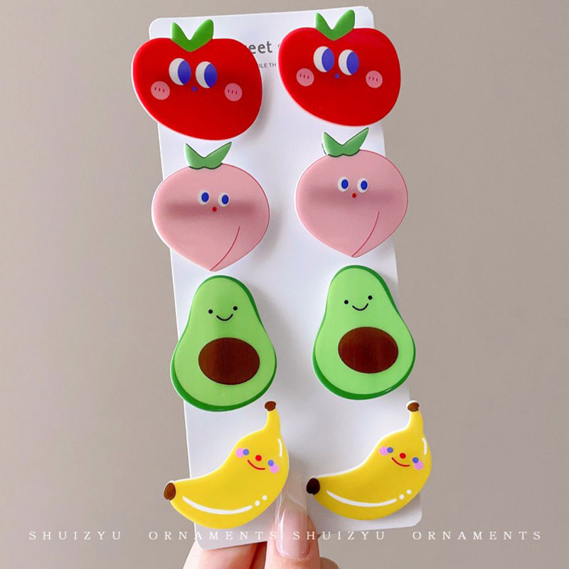 Cute Fruit Hair Clip for Girls Side Clips Sweet Hair Clamp for Babies ...