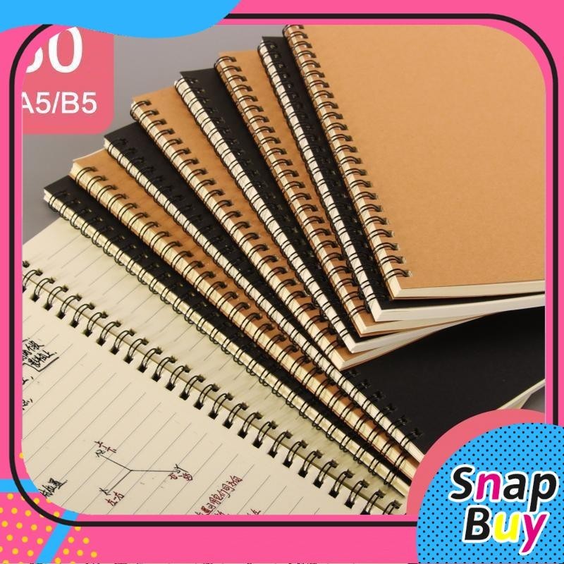 A5/B5 Steno Notebook Spring Notepad 60Sheets Office School Supplies Stationery | Shopee Philippines