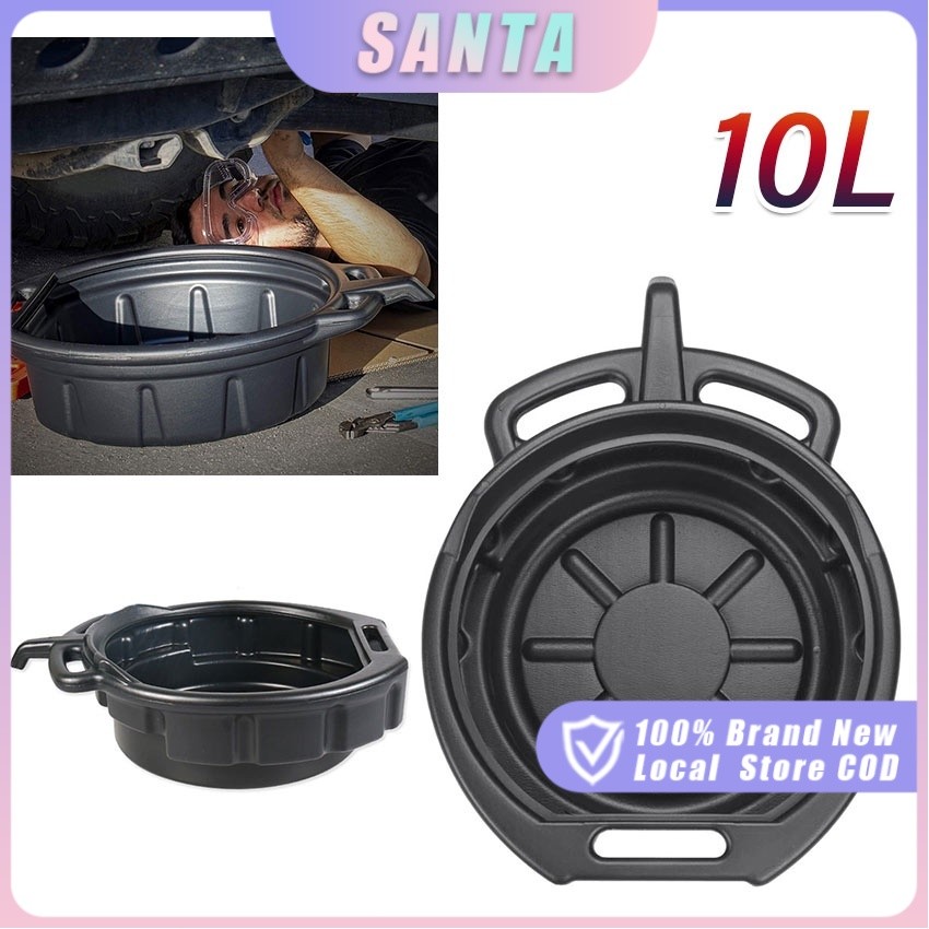 Rubber Oil Drain Pan 10L/6.5L Car Fuel Fluid Change Storage Utensils ...
