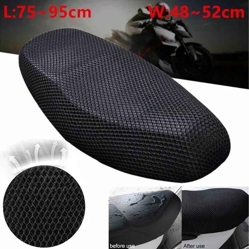 Motorcycle Seat Cover Universal Mesh Motorcycle Net Seat Breathable ...