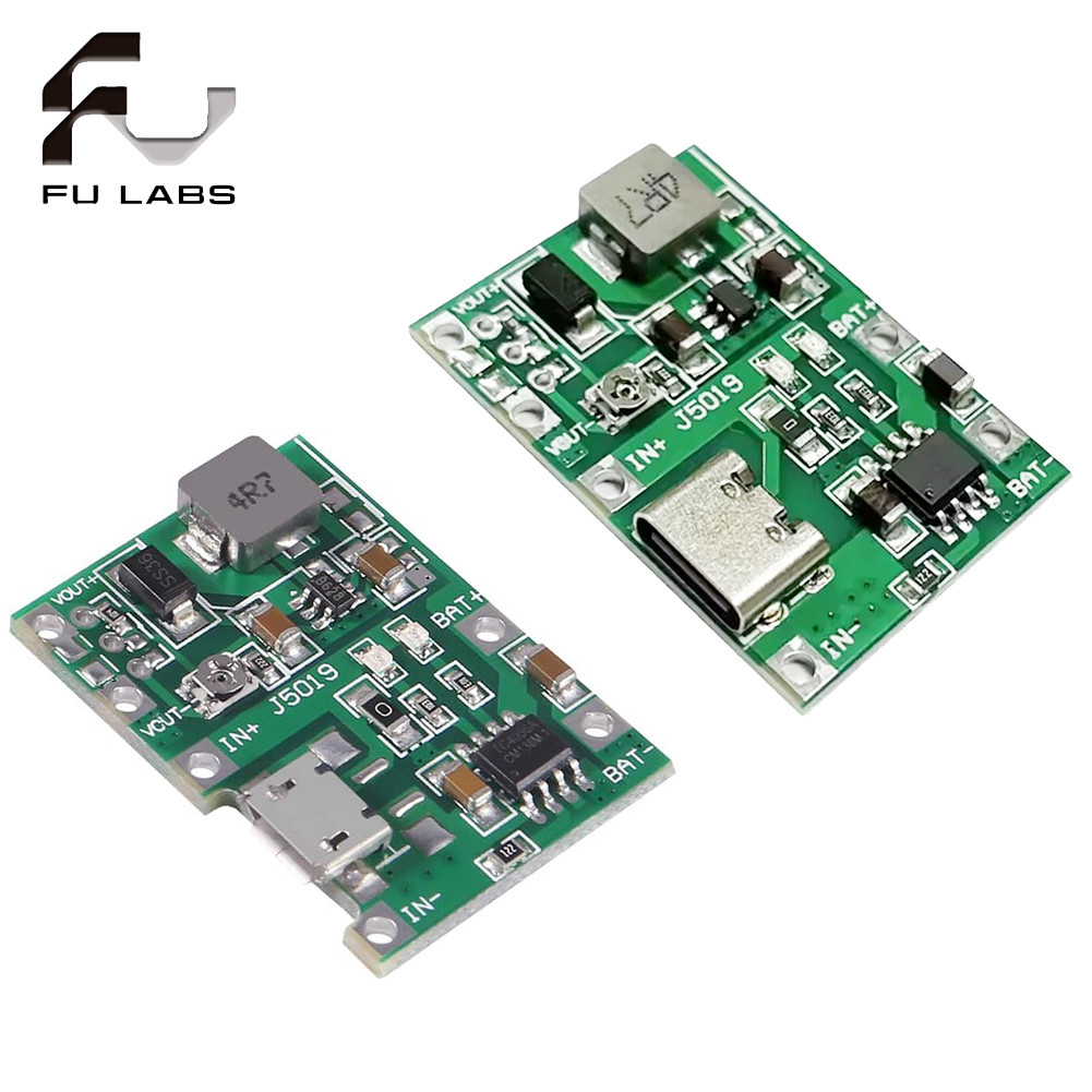 3.7v 9V 5V 18650 Charging Step-Up Boost One Adjustable Module 2A Micro USB Type C | Shopee ...