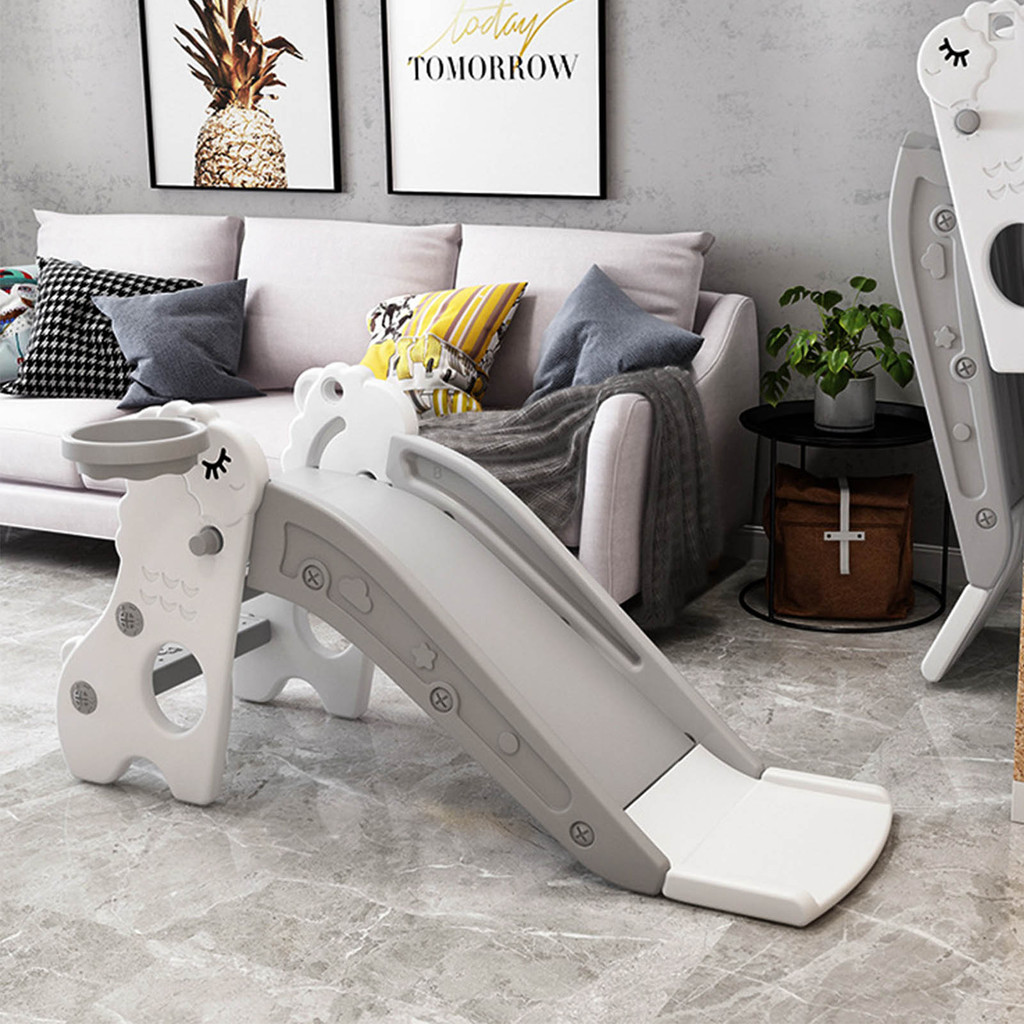 HEO~ Kids Indoor Sliding Slide Freestanding Folding 2 Stairs Stable ...