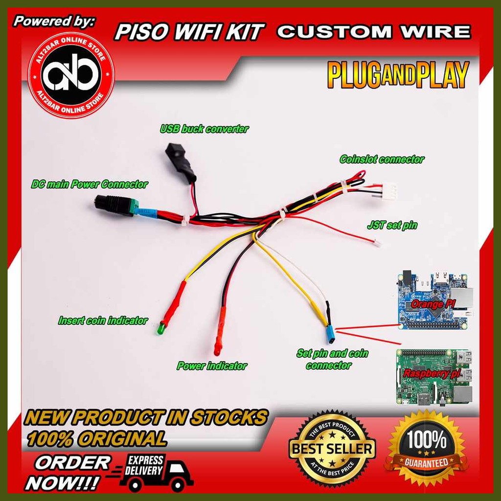DIY>AY!|`w;PLUG&and&PLAY&|&UNIVERSAL&|&custom wire | piso wifi Kit | piso wifi vendo | | Shopee ...