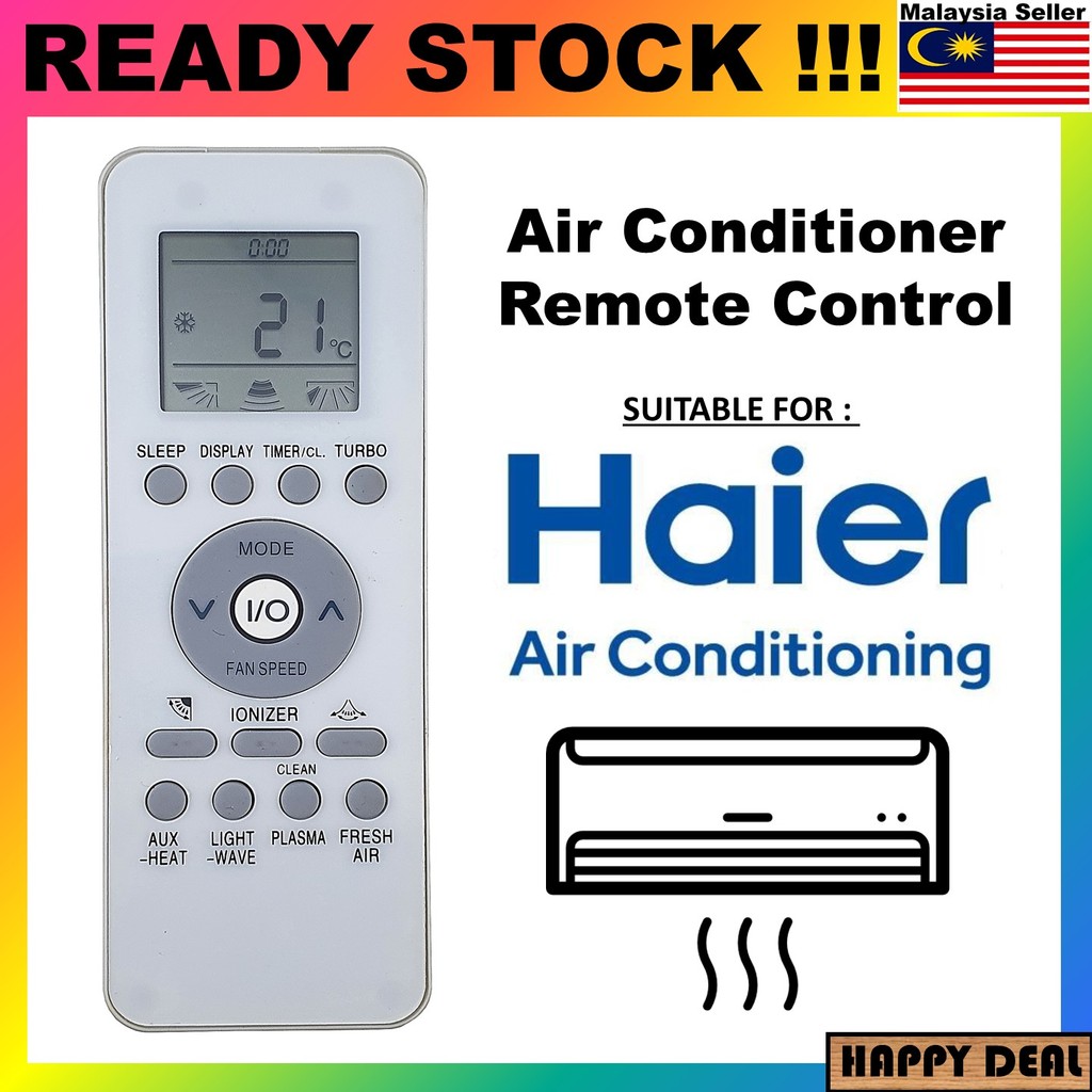 HAIER Air Cond Aircond Air Conditioner Remote Control Replacement (GZ ...