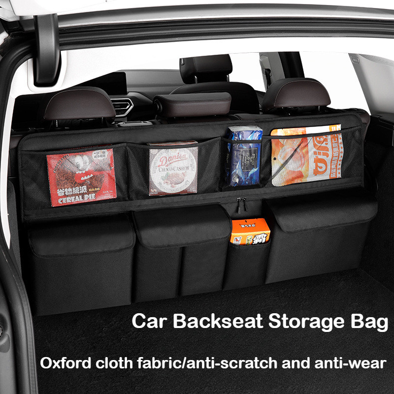 High Quality Leather Car Backseat Storage Bag Trunk Organizer 2025 Rear ...