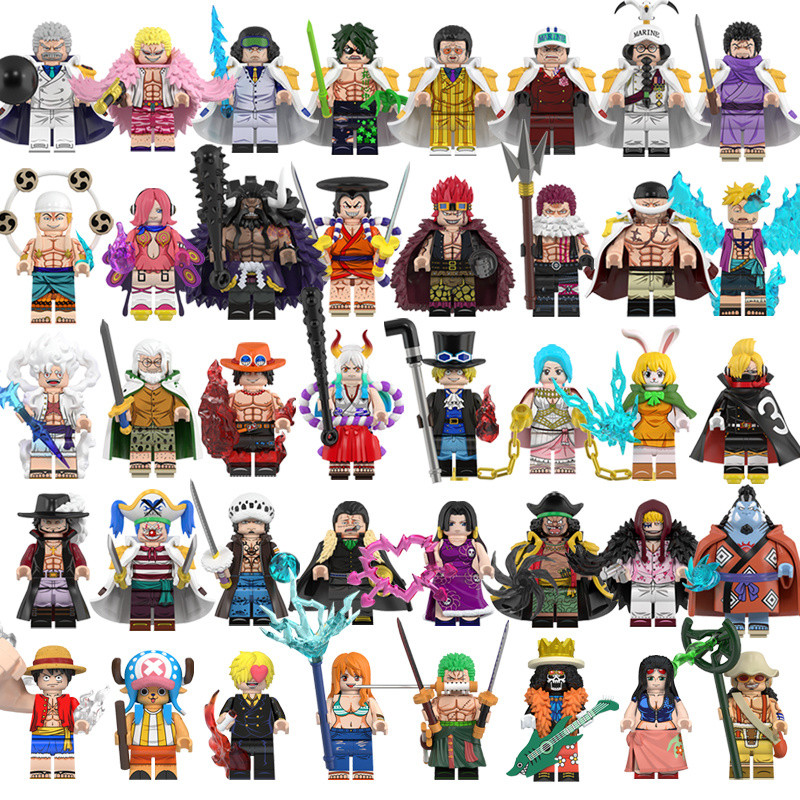 Lego-Building Blocks 〕 Compatible, One Piece, Luffy, Dolls, Ace, Zoro ...