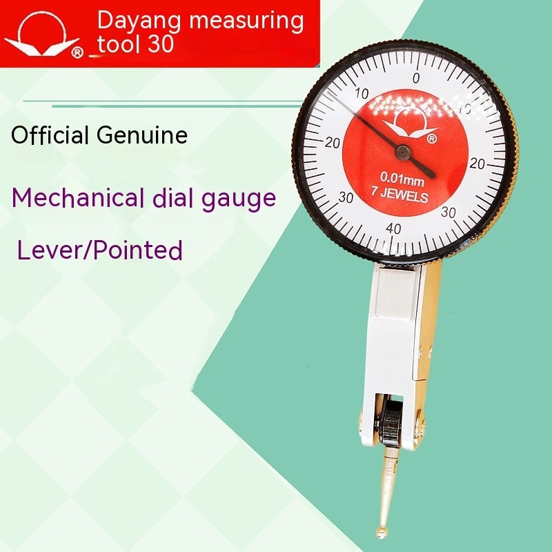 0-0.8mm Lever Dial Indicator Gauge With Measuring Probes Mechanical ...