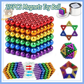 216Pcs 3/5mm Magnetic Balls Toys Early Education Toys Building Toys ...