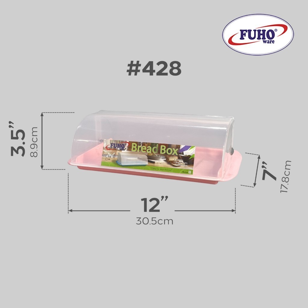 FUHO Multi-Purpose Box Bread Box Food Storage Food Keeper #428 Pearl ...