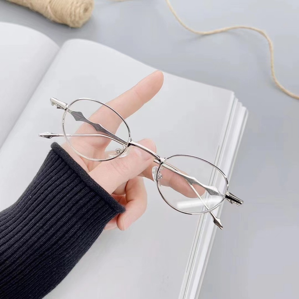2024 Fashionable New Style Oval Metal Small Frame Anti-Blue Light ...