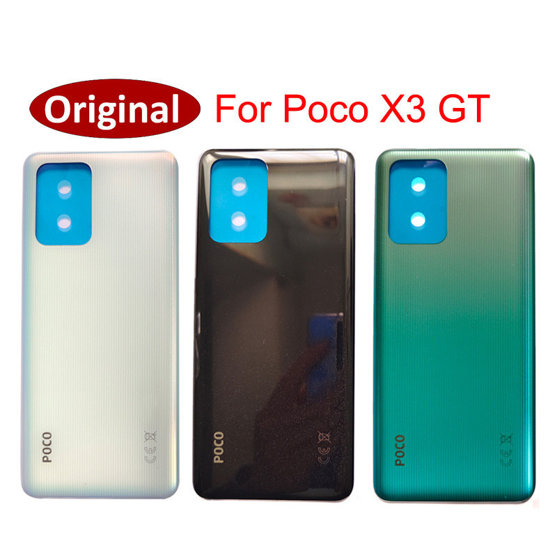 For Poco X3 GT Original Back Battery Cover Housing Door With Adhesive ...