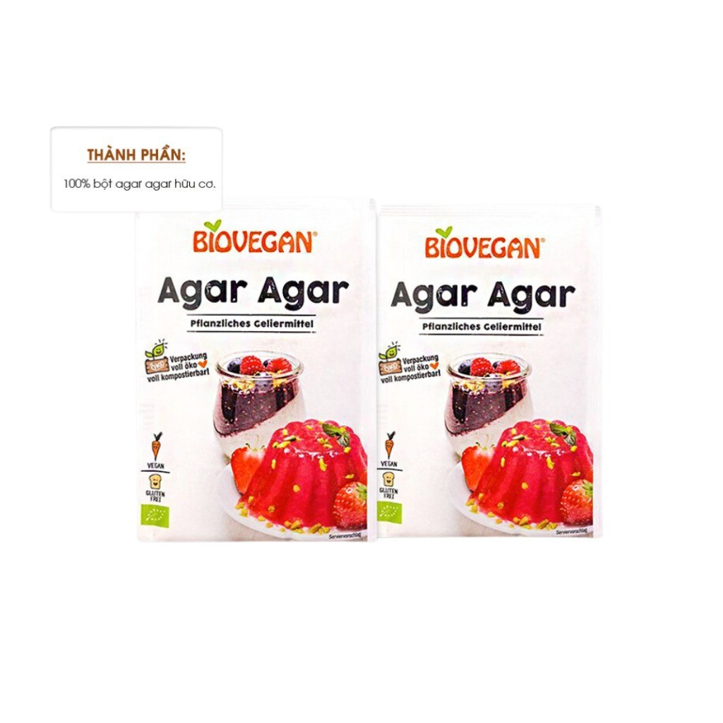 Agar-agar Biovegan organic jelly powder 30g | Shopee Philippines