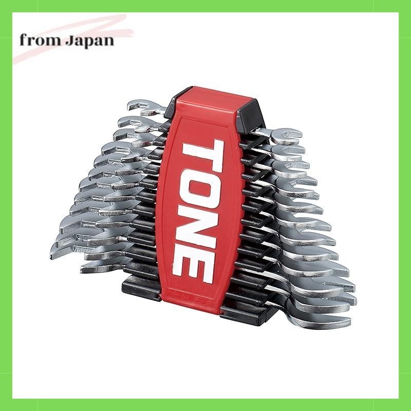 TONE Thin Spanner Set with Holder DSTO1200P Red/Black Contents 12 pcs ...