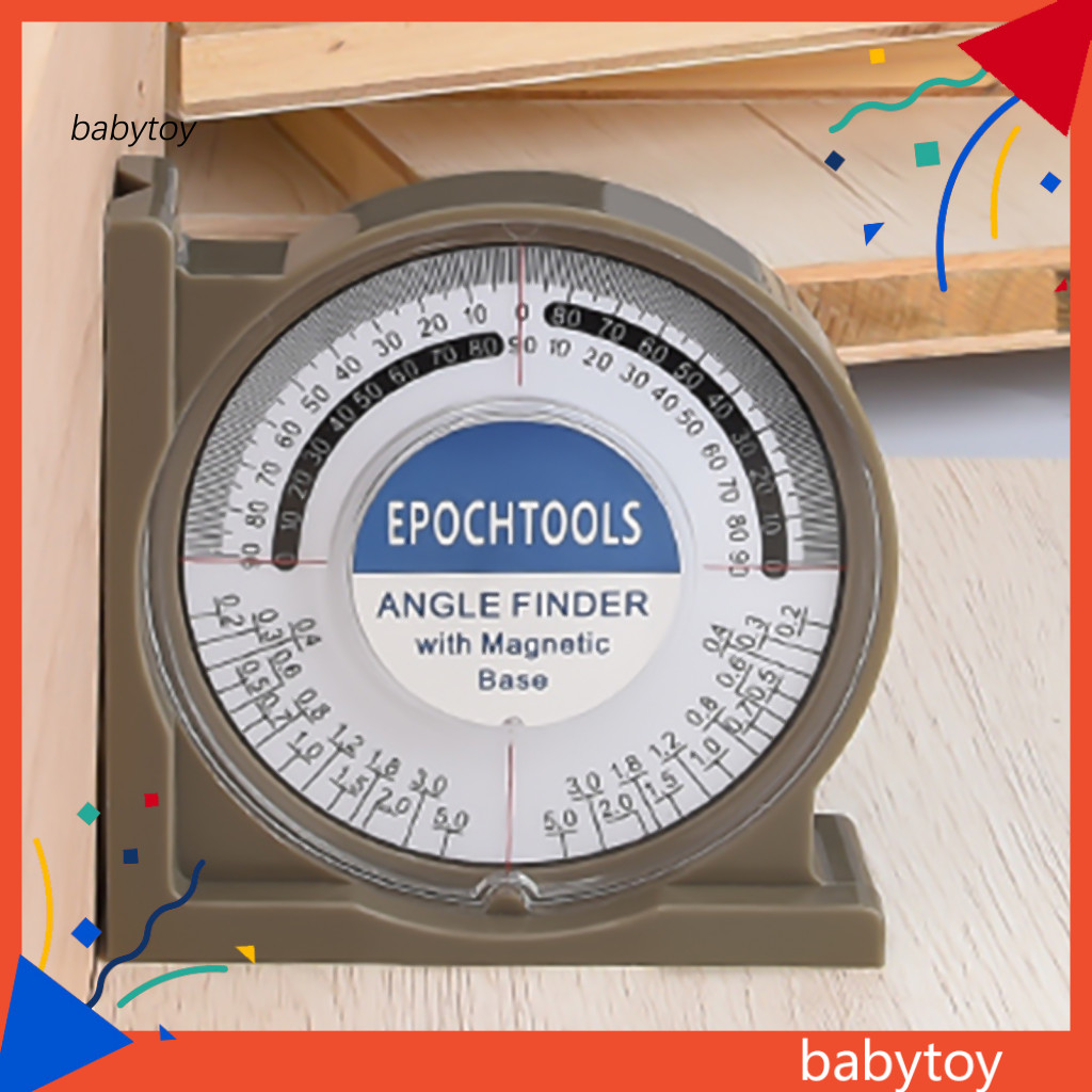 BABY Angle Ruler Magnet Accurate Readings ABS Plastic Magnetic Base ...
