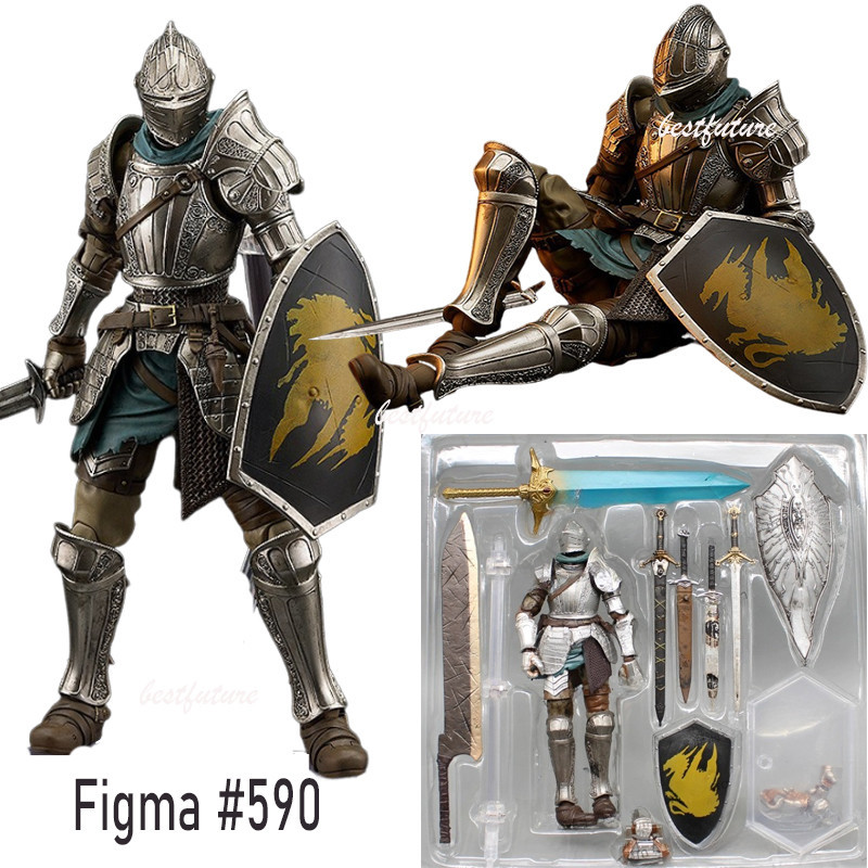 Action Figure Dark Souls Figma #590 Black Knight Articulado Model ...