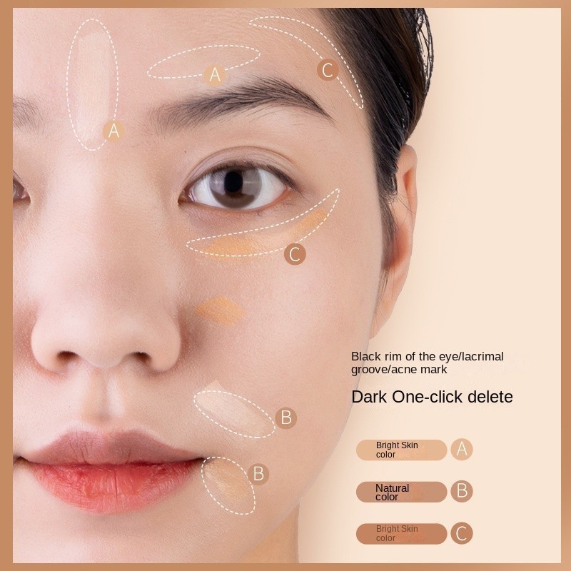 Three-color Concealer Facial Repair Nasolabial Folds Skin Color ...