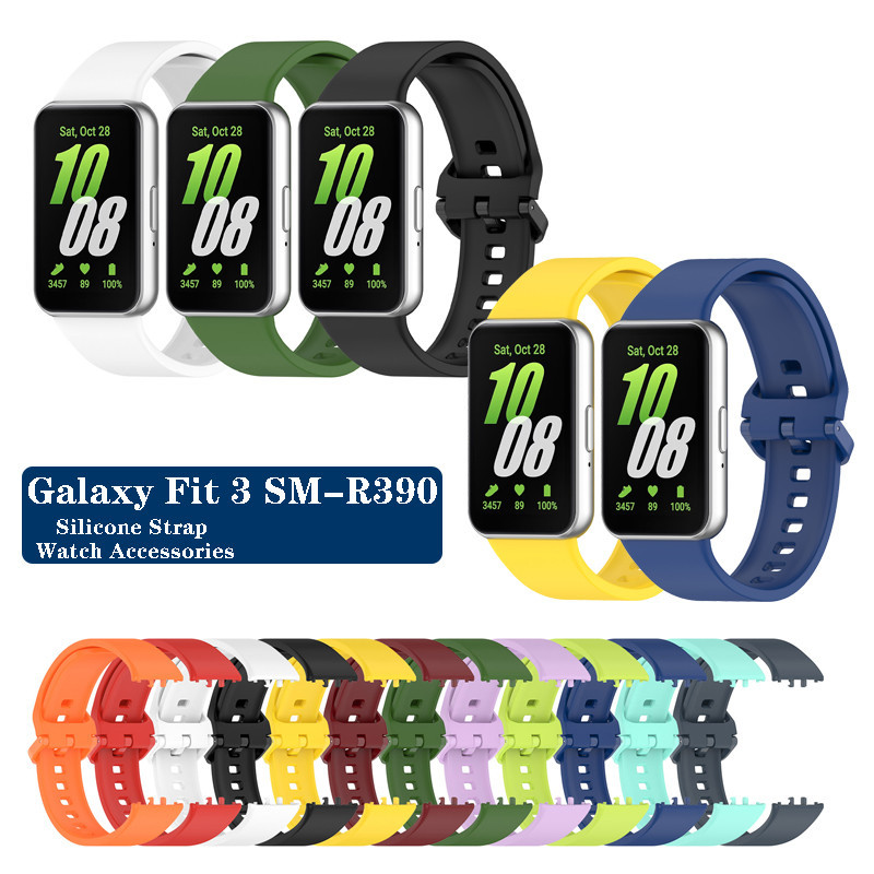 For Samsung Galaxy Fit 3 Soft Sport Silicone Strap Band For Galaxy Fit3 ...