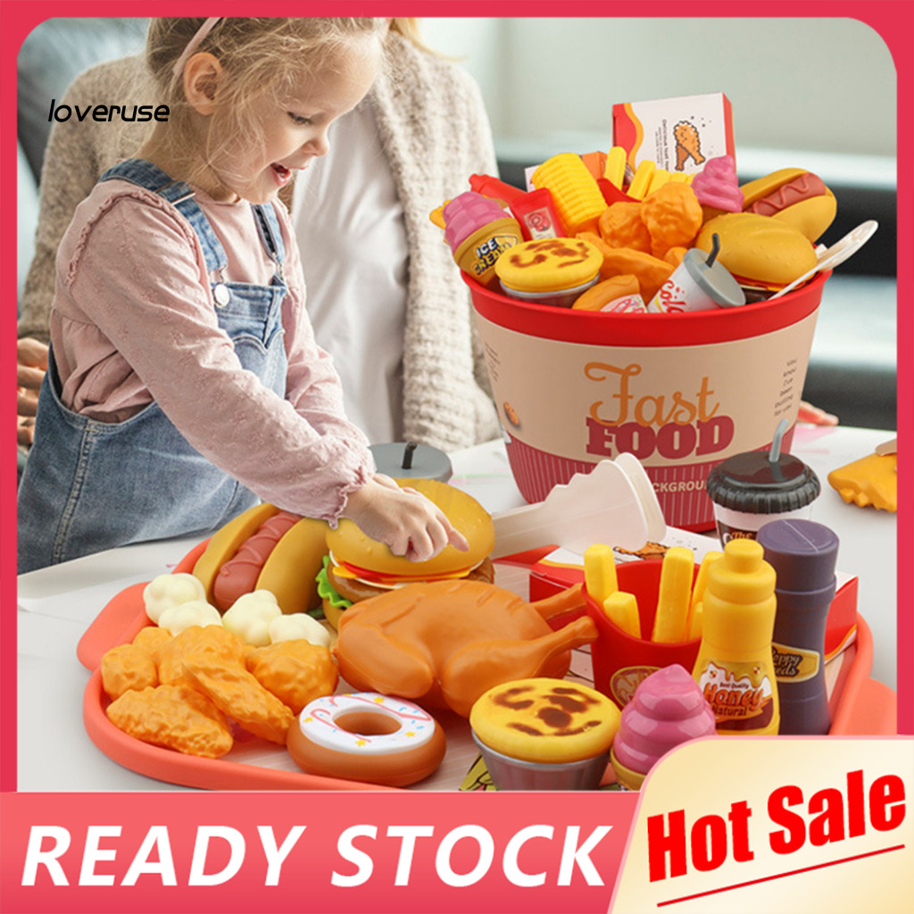 /LO/ Safe and Durable Play Food Set Food Toys for Kids Colorful Kids ...