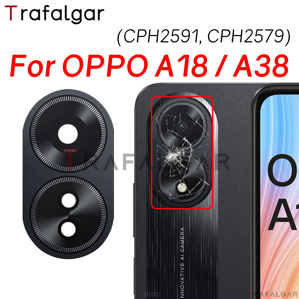 Rear Back Camera Glass Lens For OPPO A18 A38 CPH2591 CPH2579 ...