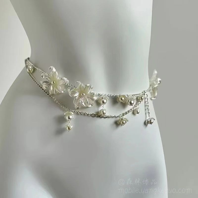 Multi- Pearl Waist Chain Waist Chain Waist Decoration | Shopee Philippines